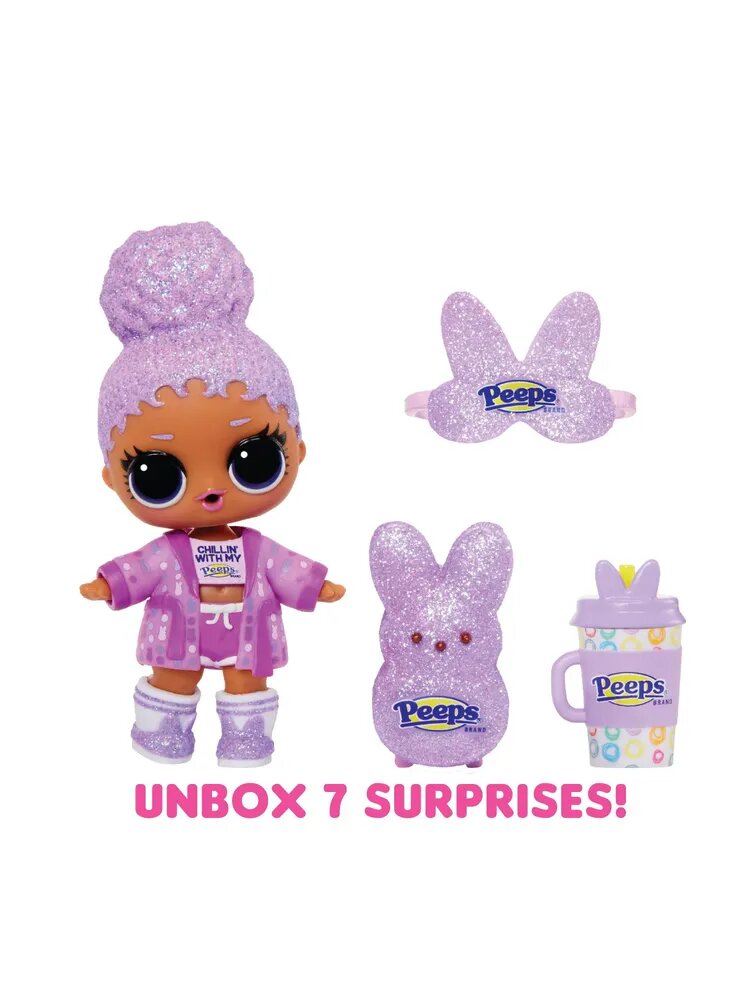 Кукла L.O.L. Surprise! Mini Sweets Peeps, коллекционная мини-кукла, высота 8 см, сиреневый — фото 1