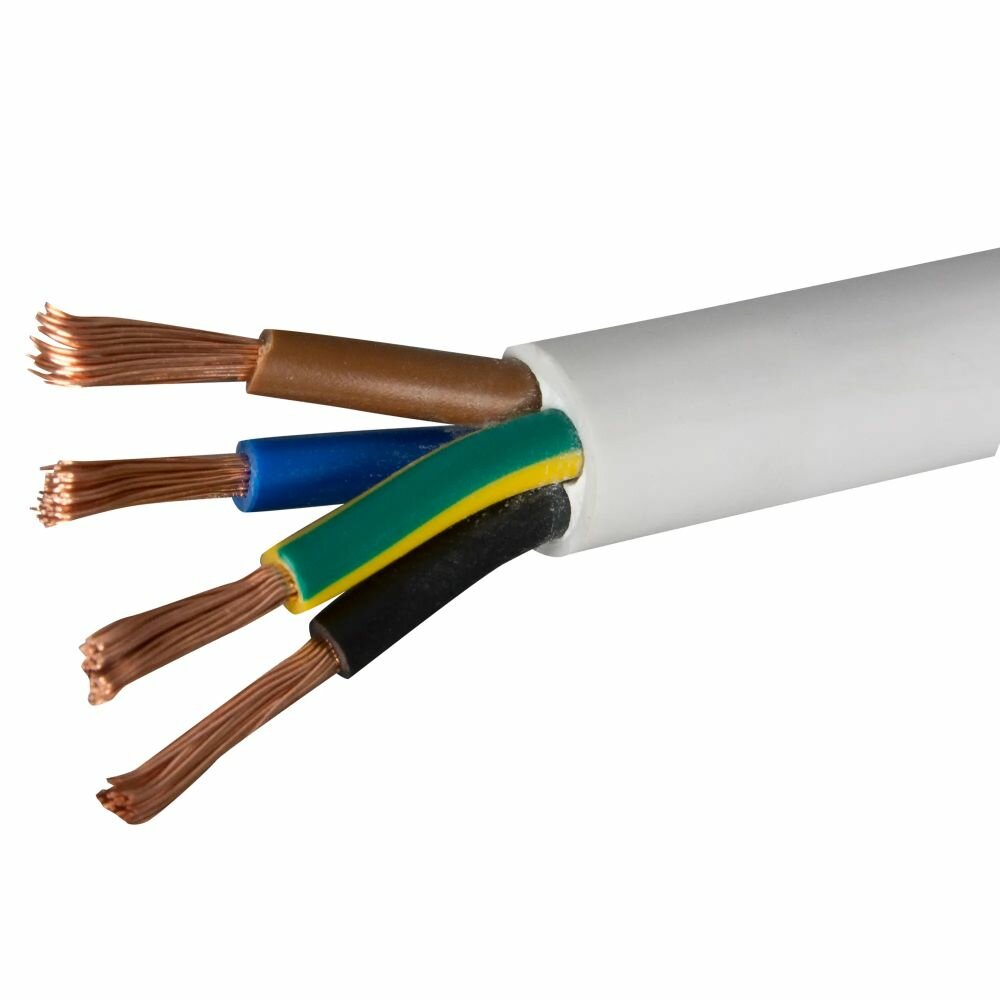 Провод электрический ПВС 4x2,5 660В ГОСТ/ 5 м/ ПСК