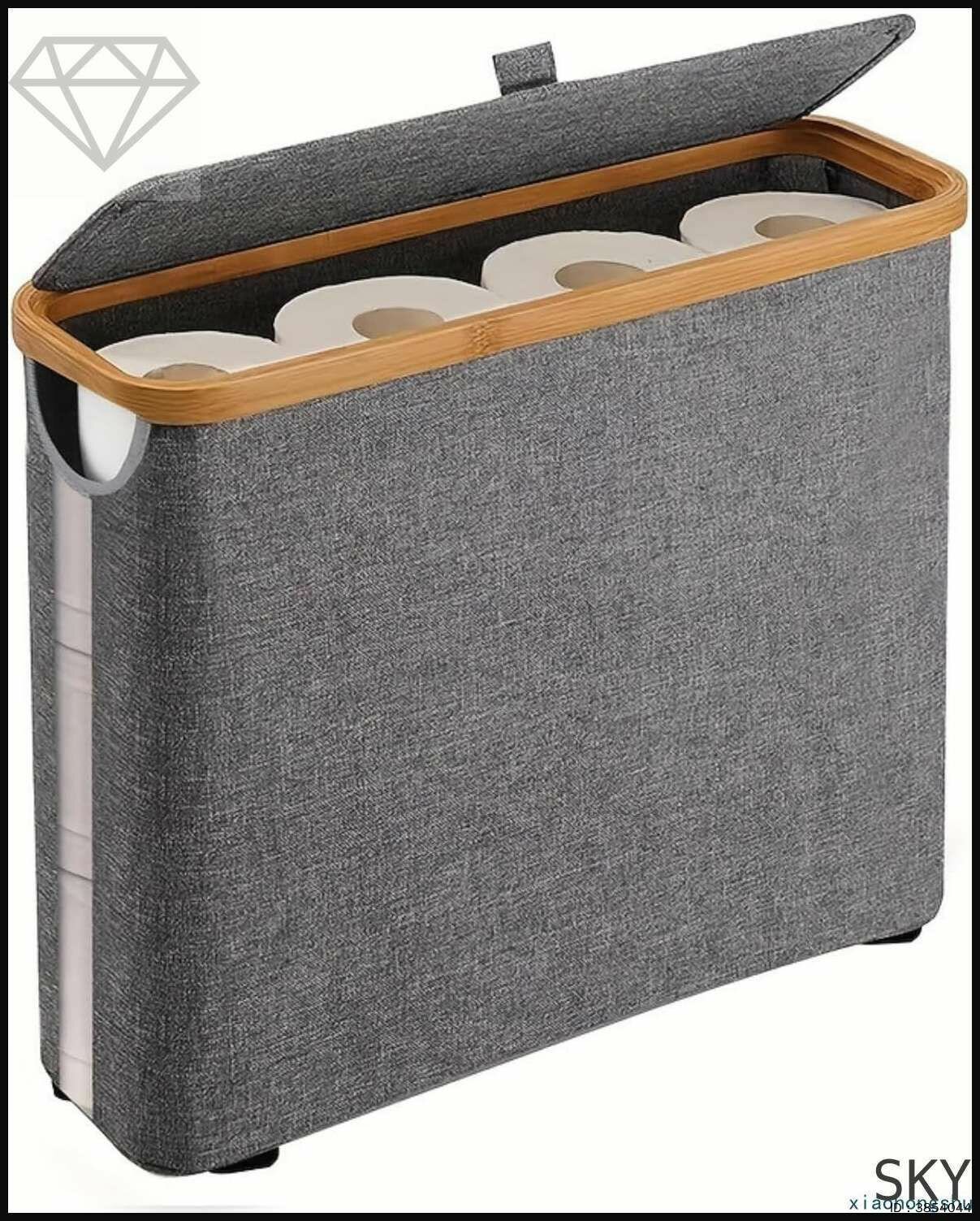 Пакеты для хранения туалетной бумаги с крышкой, складные стеллажи для туалетной бумаги