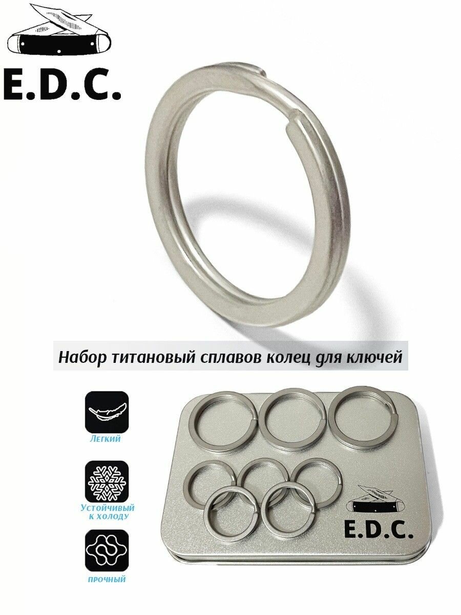 Набор колец из титана