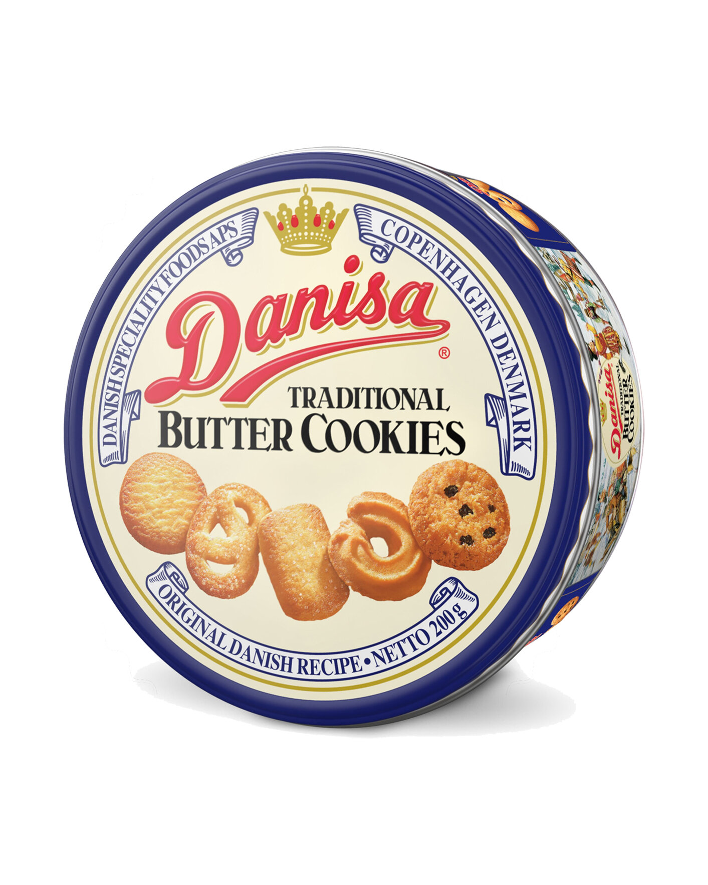 Печенье сдобное Danisa Butter Cookies в жестяной банке, 200г