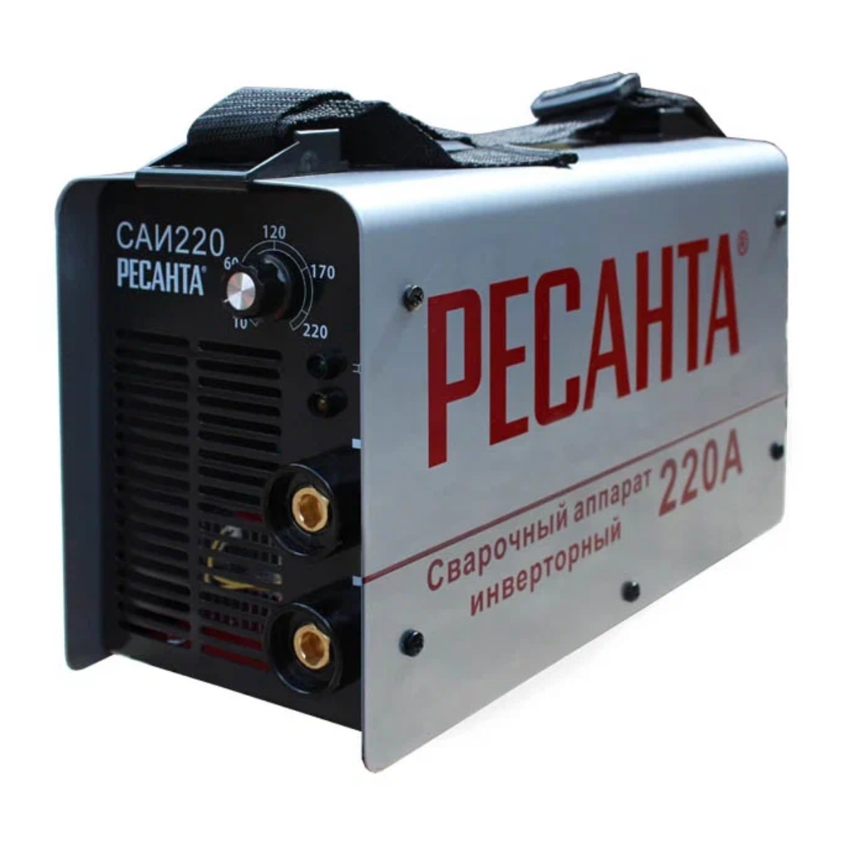 Сварочный аппарат Ресанта САИ-220 серый/черный, инверторный, 7,8кВт, электроды 1,6-5мм