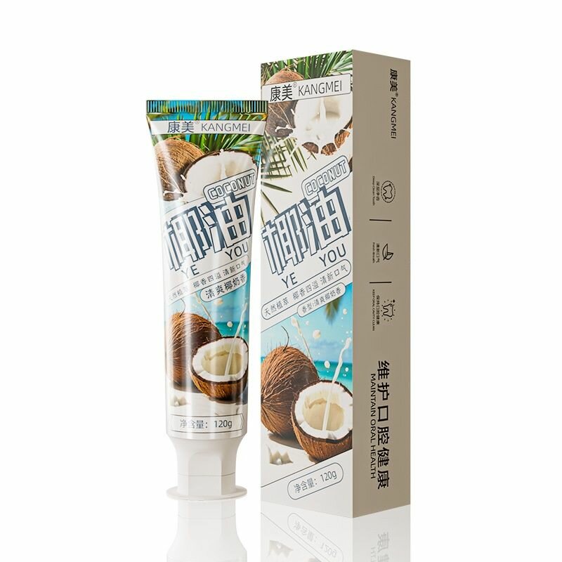 Зубная паста с кокосовым маслом, 120 г