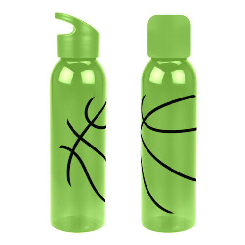 Бутылка для воды «basketball, баскетбол, баскетбольный мяч» (зеленый)