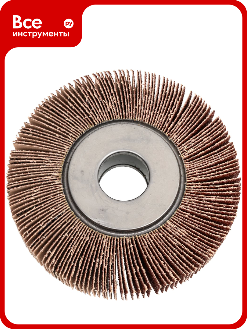 Круг лепестковый ОАО Волжский абразивный завод КЛ 150x30x32, диск из корунда со смолой, для металла и дерева, фланец