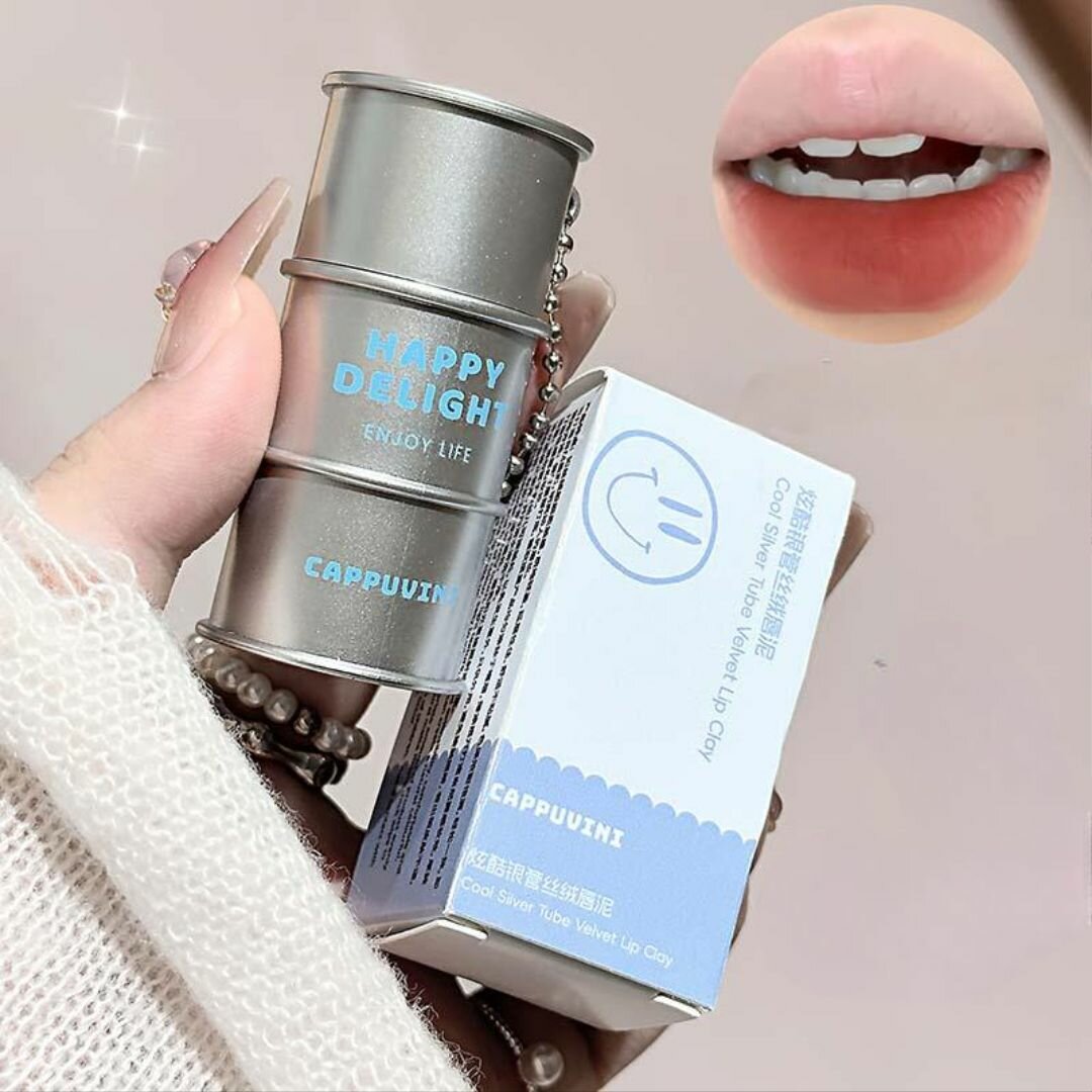 Помада для губ, натуральная, кремовая, пудровая с аппликатором-брелком Тон 3