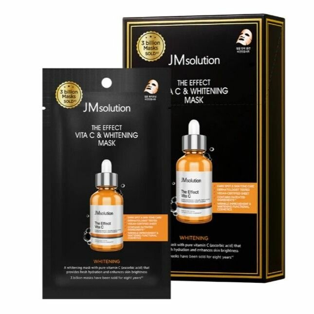 Тканевая маска с витамином С JMsolution The Effect Vita C & Whitening Mask, 1шт
