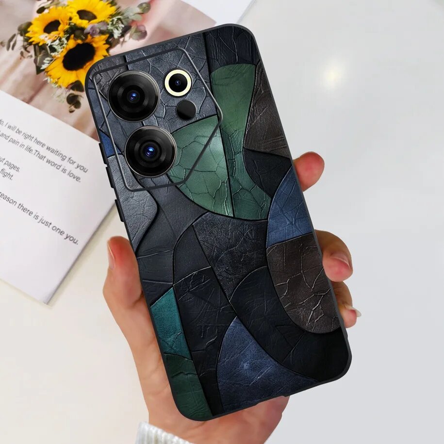 Противоударный чехол для Tecno Camon 20 Premier чехол CK9n, модный Мягкий силиконовый чехол с цветочным рисунком для Camon 20 Premier, чехол-бампер