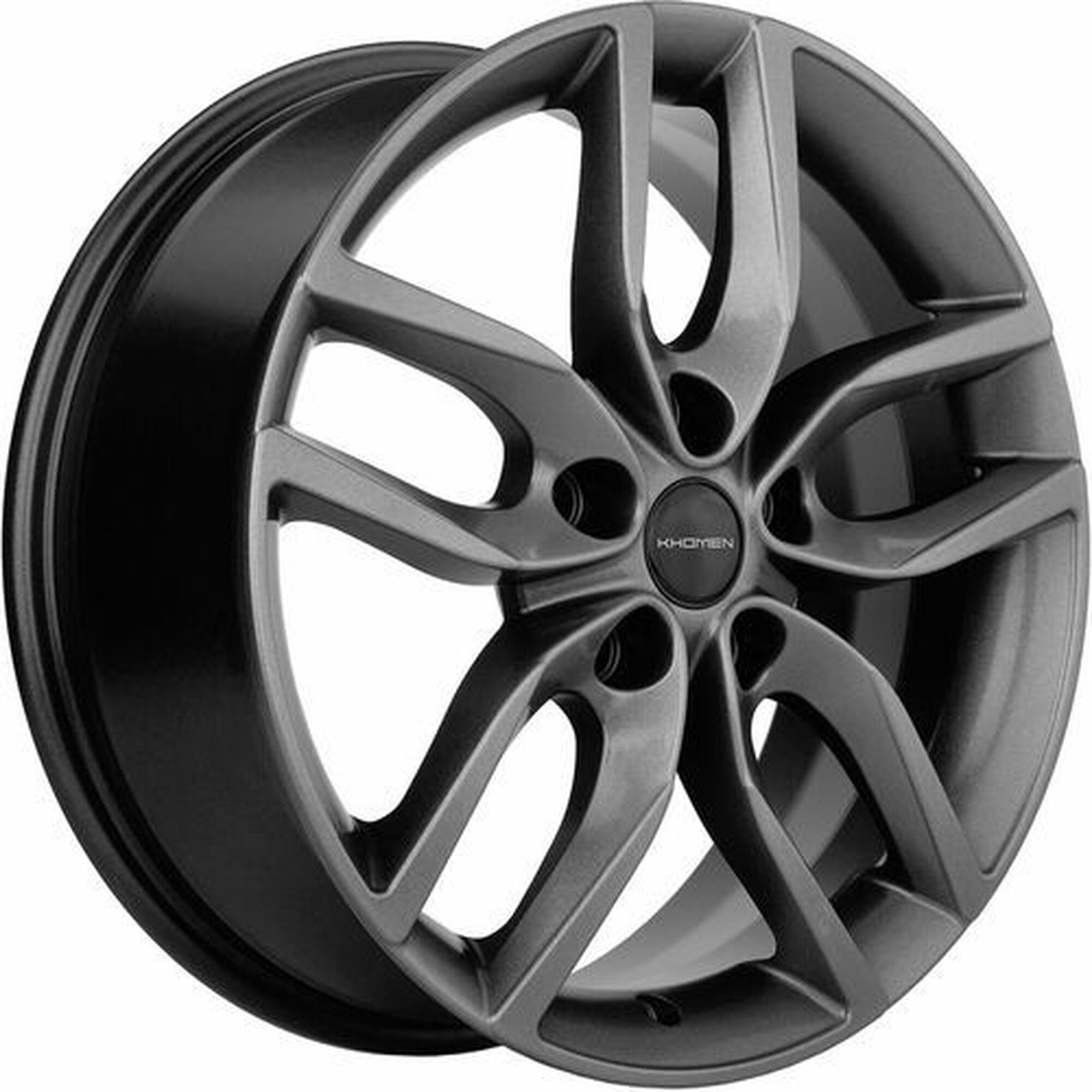 Колесный литой диск KHOMEN KHW1708 (17_ZV Nissan Tiida) R17x6.5 5x114.3 ET45 CB66.1 Gray
