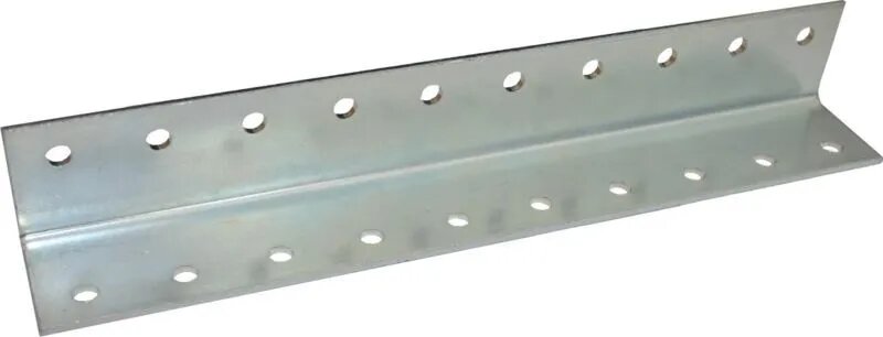 Крепление ступеней 30х30х200 цинк, 2 шт, Уголок перфорированный крепежный