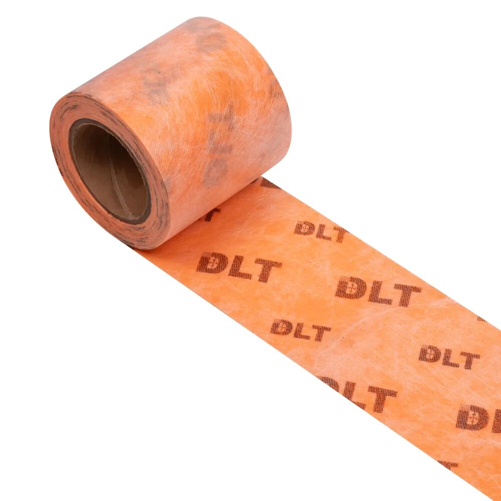Лента гидроизоляционная DLT, рулон 12,5см *10м, оранжевая, арт.3574