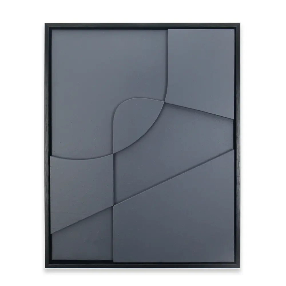 Декоративное панно Геометрия полистирол черный 40x50 см