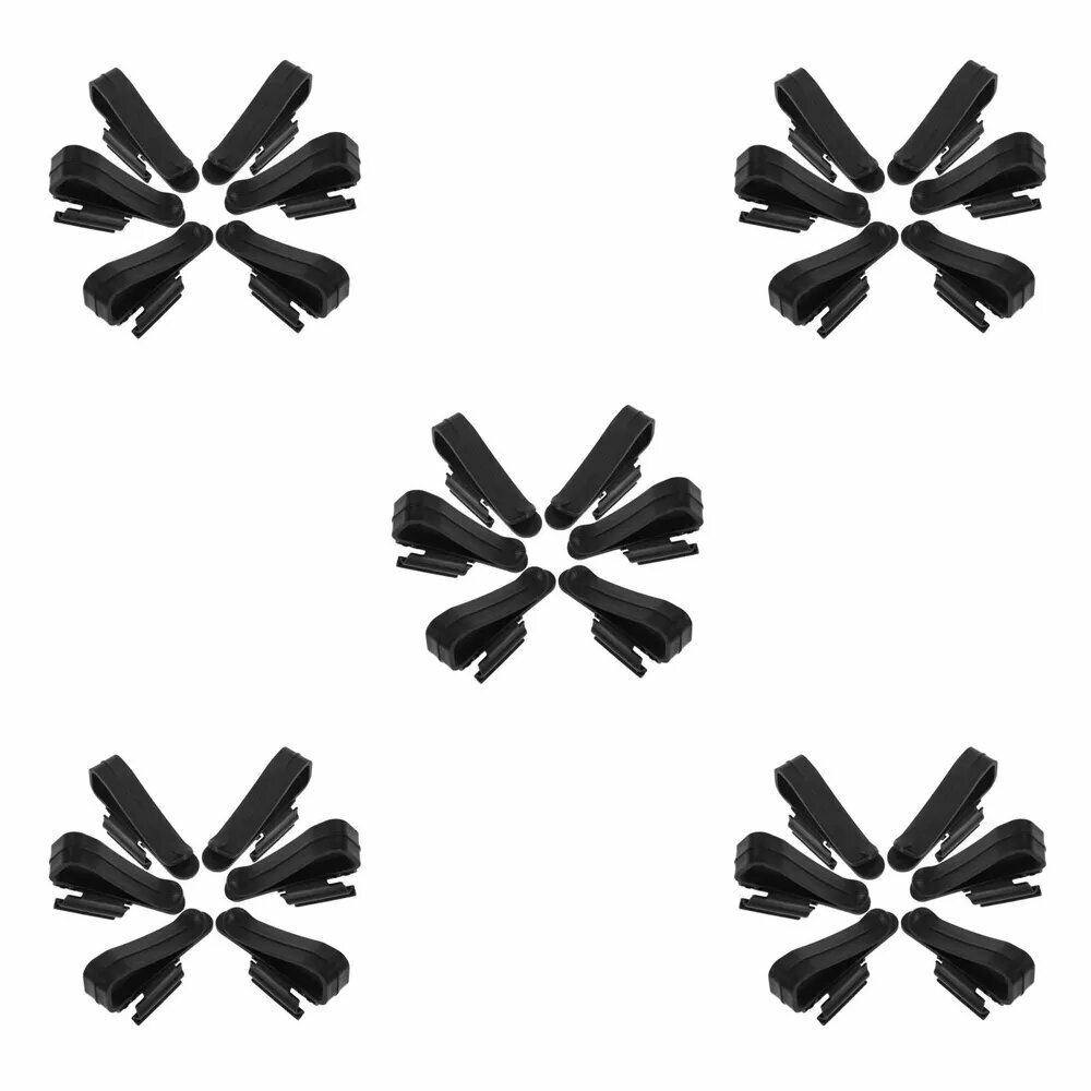 Черные пластиковые зажимы для аквариумных труб с креплением, набор на 30 шт для фиксации шлангов