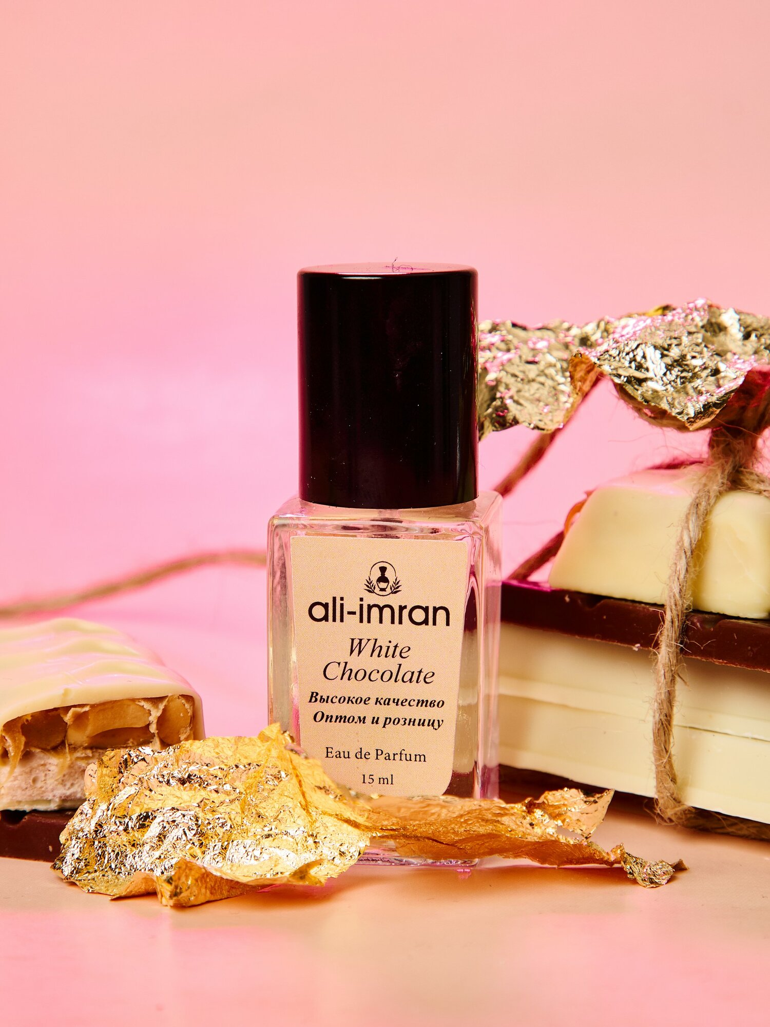 Парфюмерная вода ALI IMRAN WHITE CHOCOLATE, сладкий гурманский аромат, белый шоколад и ваниль, 15 мл