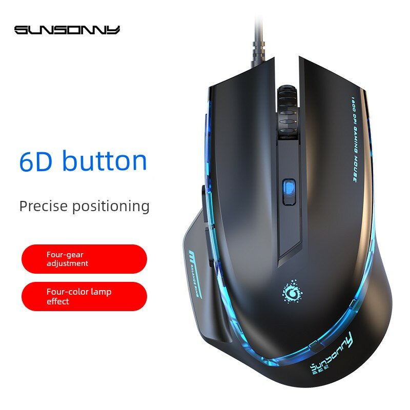 Игровая мышь Sensoni Emperor Scorpion 3-го поколения, проводная, для настольных компьютеров и ноутбуков, внешняя, USB,