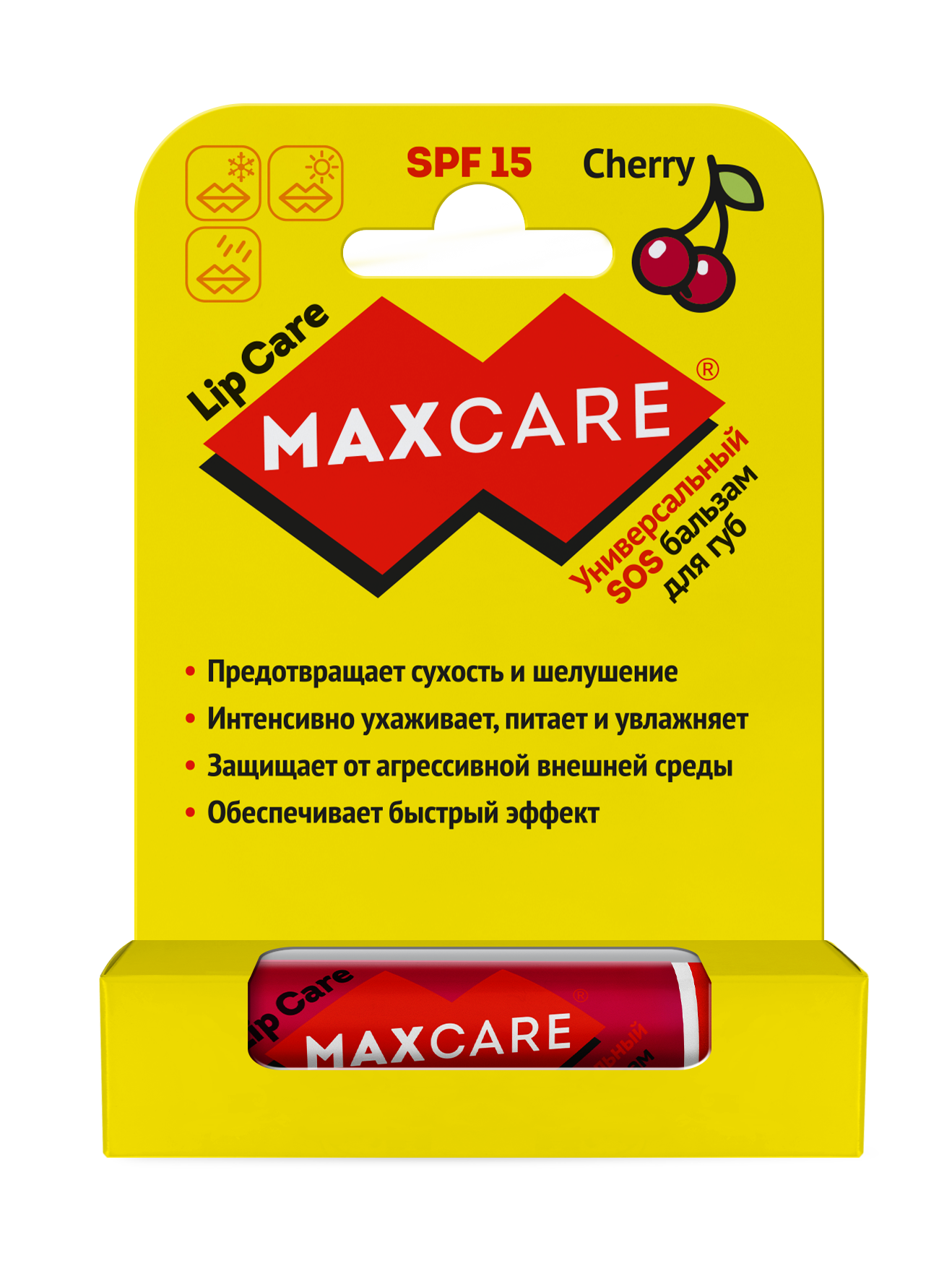 Бальзам для губ MAXCARE Вишня