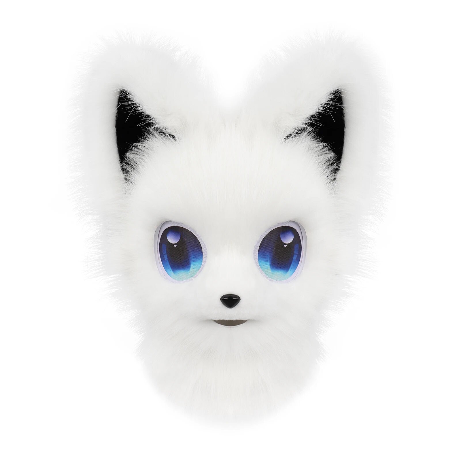 Плюшевая маска животного из искусственного меха White