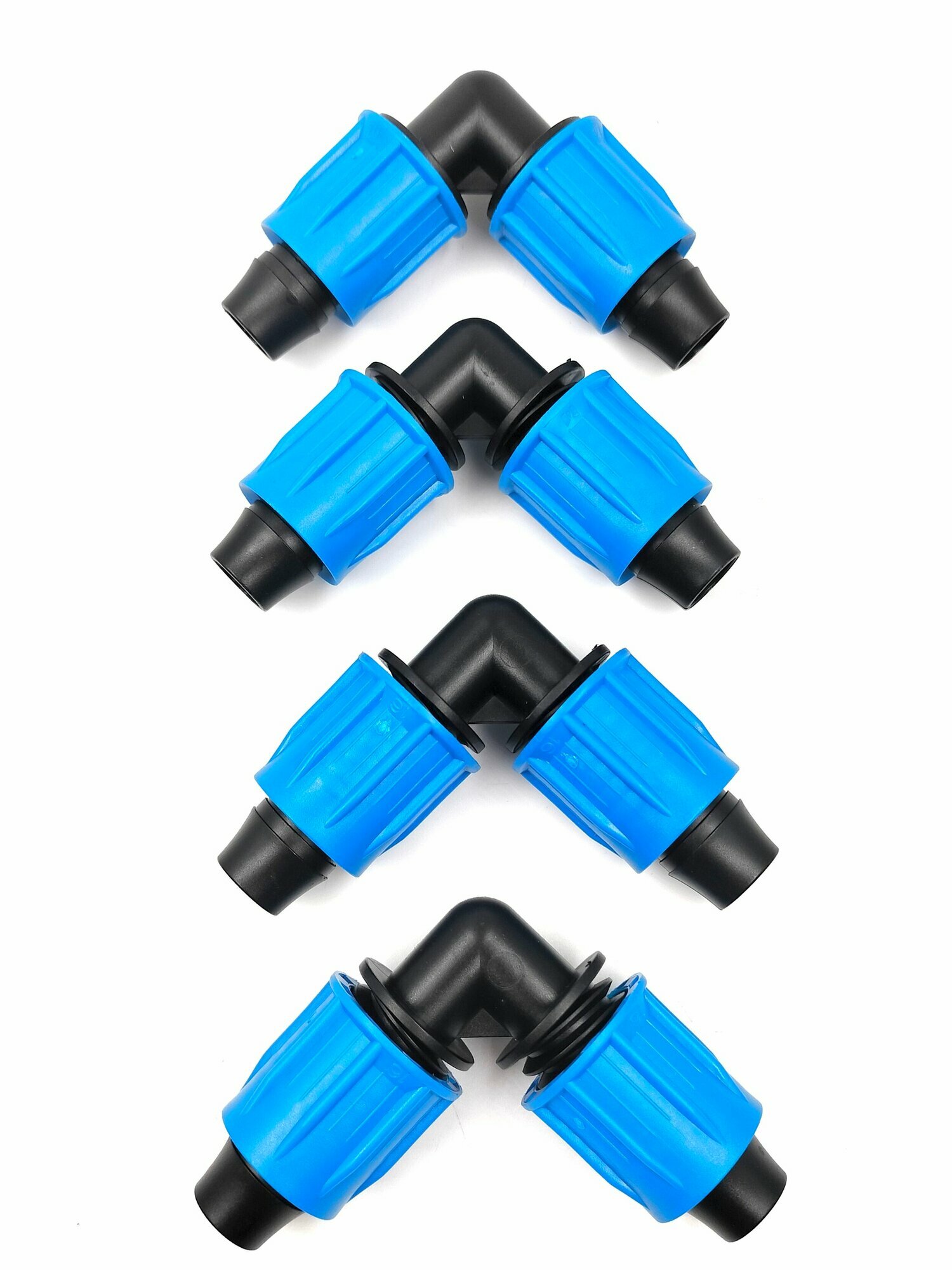 Уголок (4 шт.) компрессионный для садовой трубки 16 мм