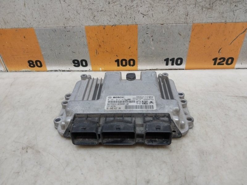 Б/У Блок управления ДВС, мозги Блок управления двигателем Citroen Berlingo B9 487297 Peugeot-Citroen арт. 9664843780, 0281...