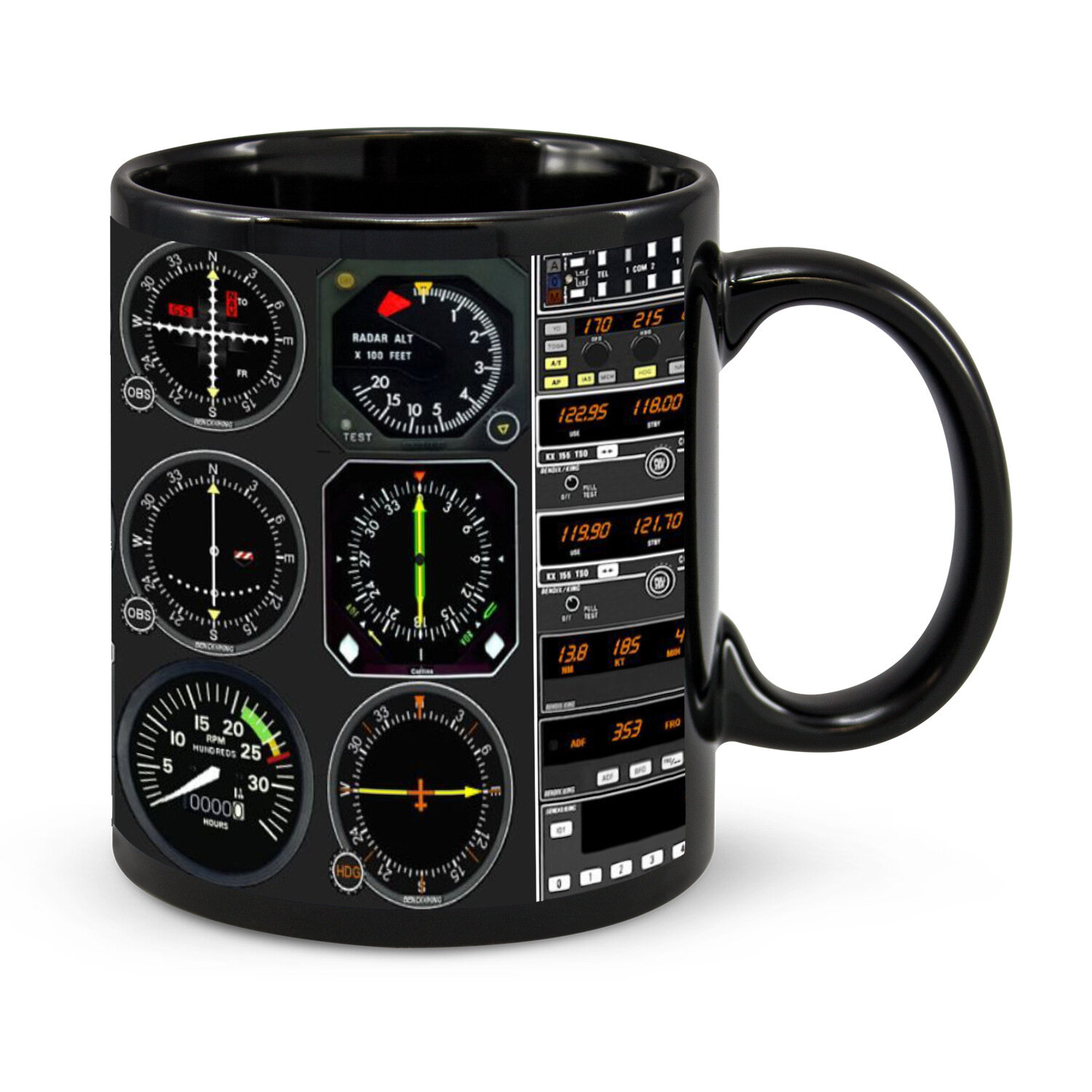 Кружка керамическая Pilot Indicator Mug Модель D дизайн 350мл
