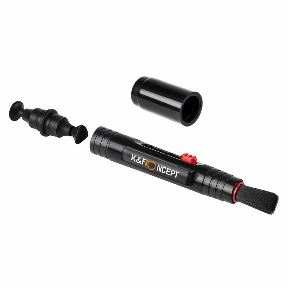 Чистящий карандаш для оптики с двойной насадкой / Карандаш с кисточкой для линз / K&F Concept Lens Cleaning Pen