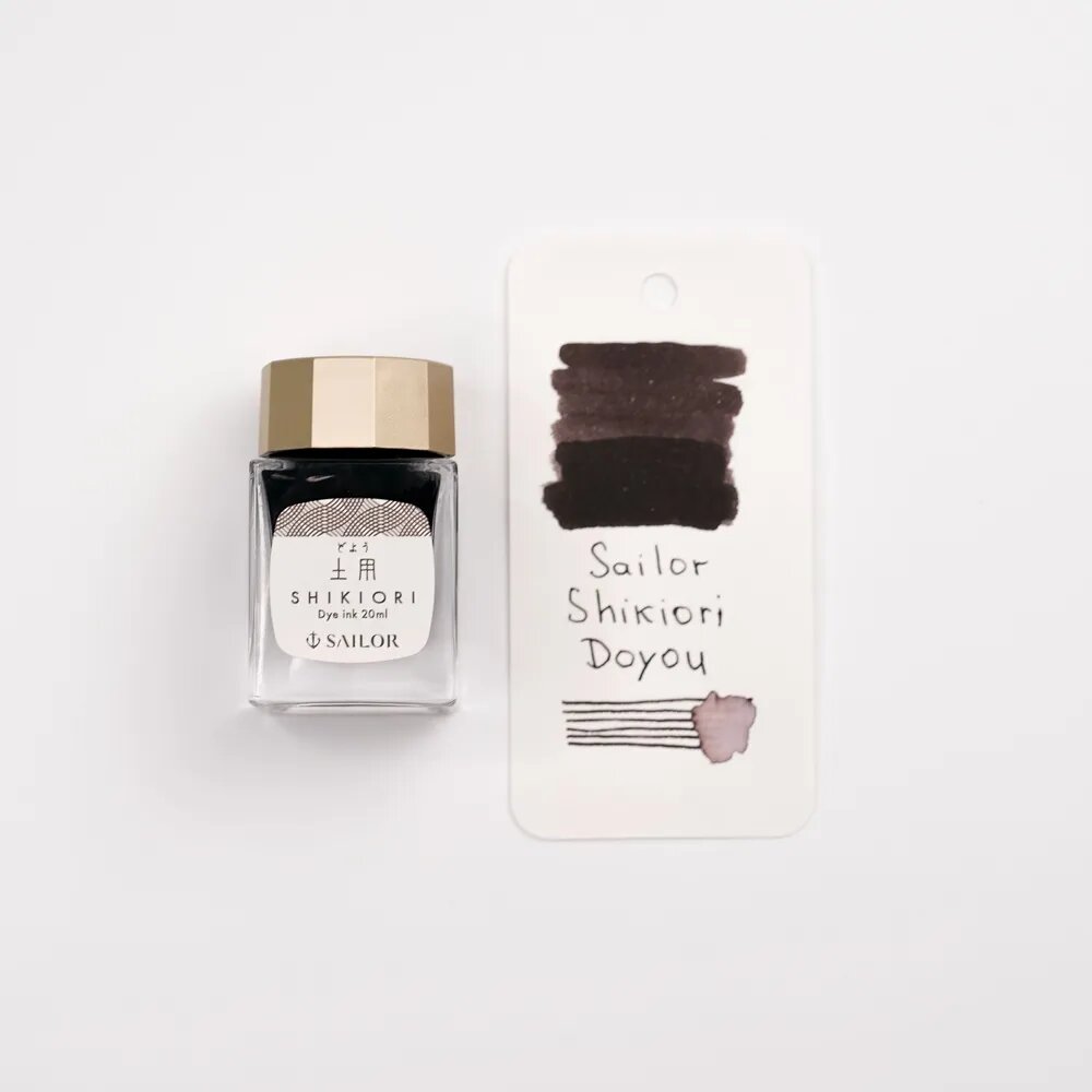 Чернила Sailor Shikiori Doyou для перьевых ручек, 1 шт, 20 мл, темно-коричневый цвет