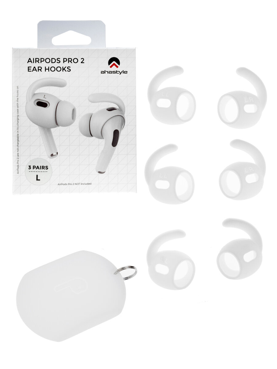 Комплект амбушюр с крючками и чехлом Apple AirPods Pro 2(L)