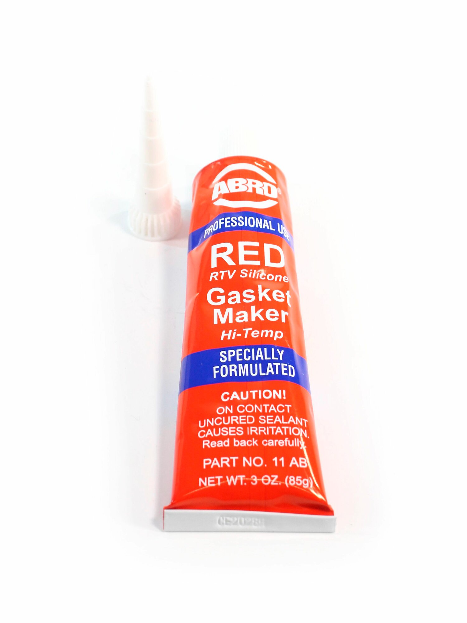 Герметик прокладок 85 гр (силикон) красный термостойкий ABRO MASTERS (01744)