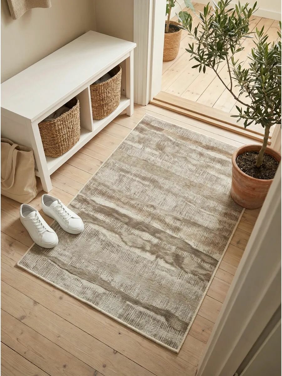 Ковер Natali's Carpets прикроватный комнатный безворсовый 90х150 см Турция