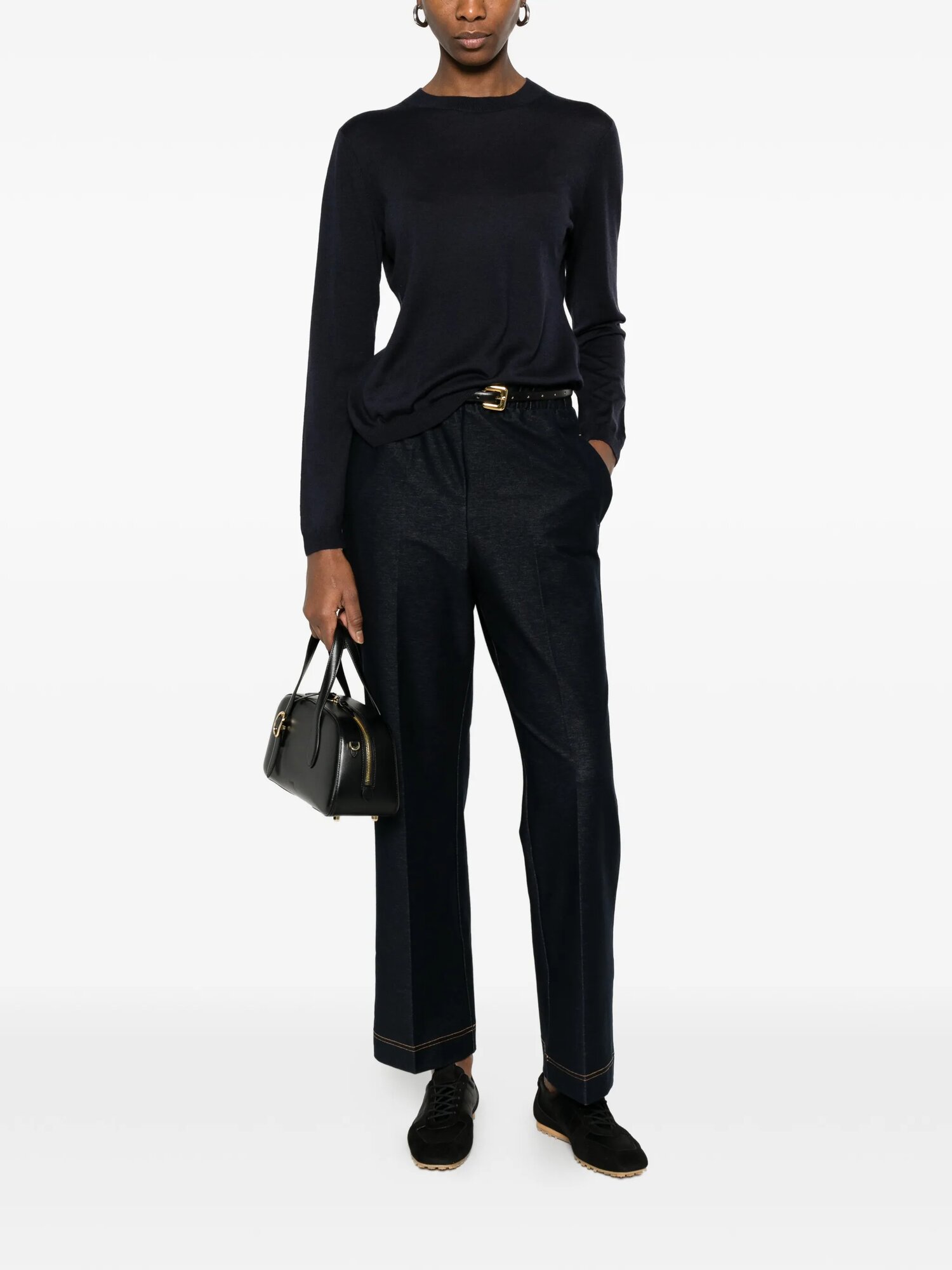 Брюки классические Max Mara, размер XS, синий — фото 1