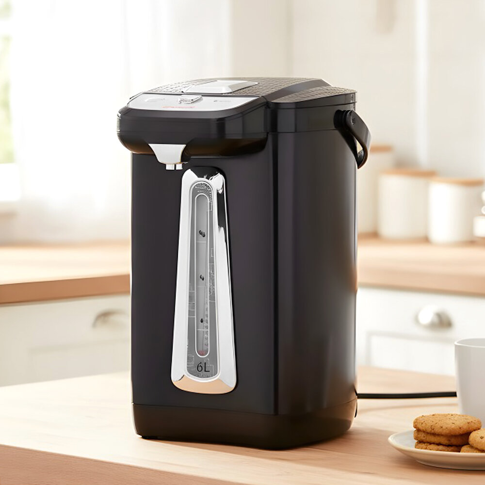 Термопот 6л черный "SA-1346BS" с 3 режимами нагрева и функцией повторного кипячения