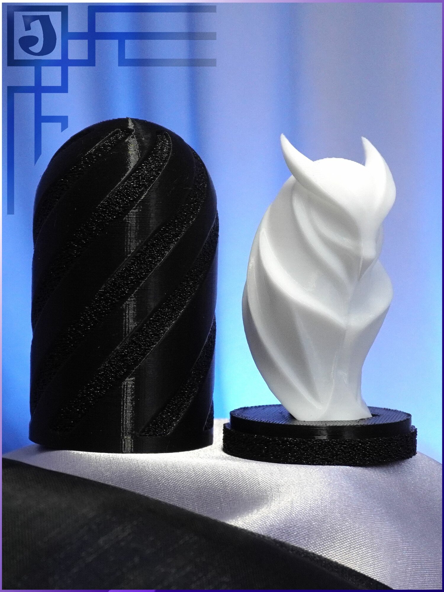 Белая статуэтка Сова фигурка птицы в стиле модерн, с магнитом, оберег для дома