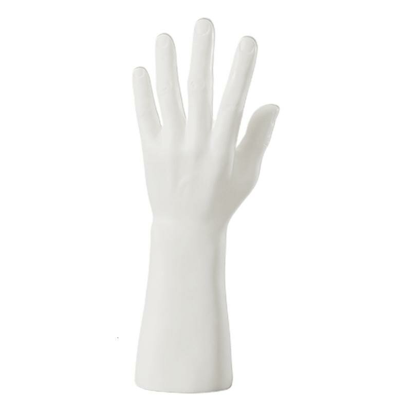 Кольцо-часы для демонстрации, Белый - Левая рука