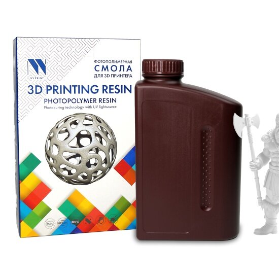 Фотополимерная смола NV Print NVPRINT Standard Resin Clear для 3D печати 1 кг (бут)