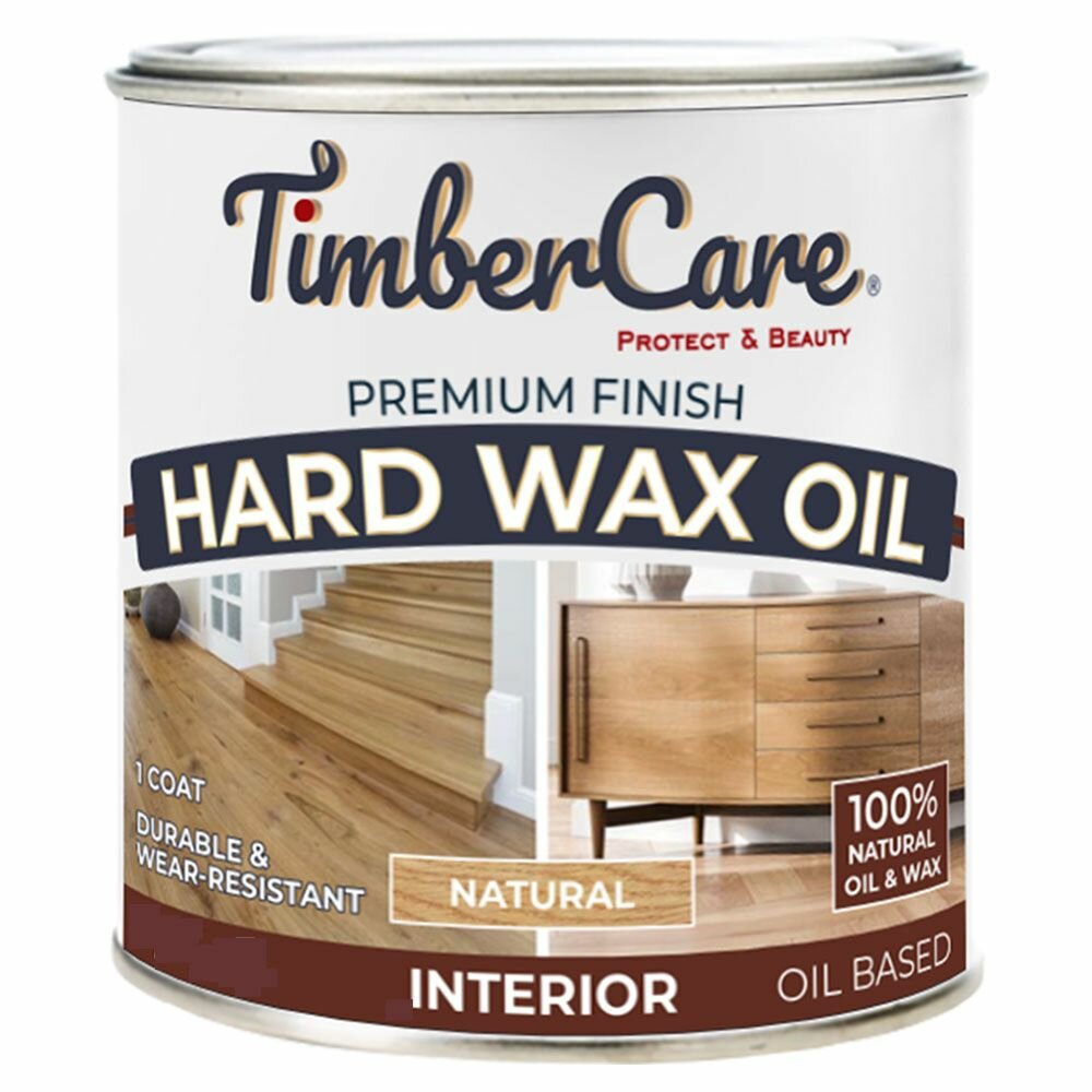 Масло-воск TimberCare Hard Wax Oil Natural 0.175л полуматовый