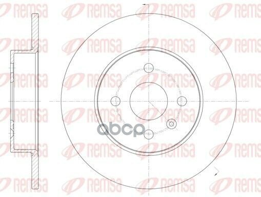6789.00 диск тормозной задний! Opel Combo/Meriva 1.4-1.8/1.3D/1.7D 01> Remsa арт. 678900