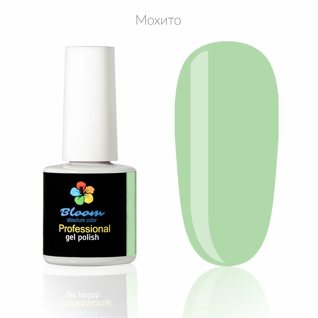Гель-лак Bloom №56 Мохито, 8 мл, плотный самовыравнивающийся