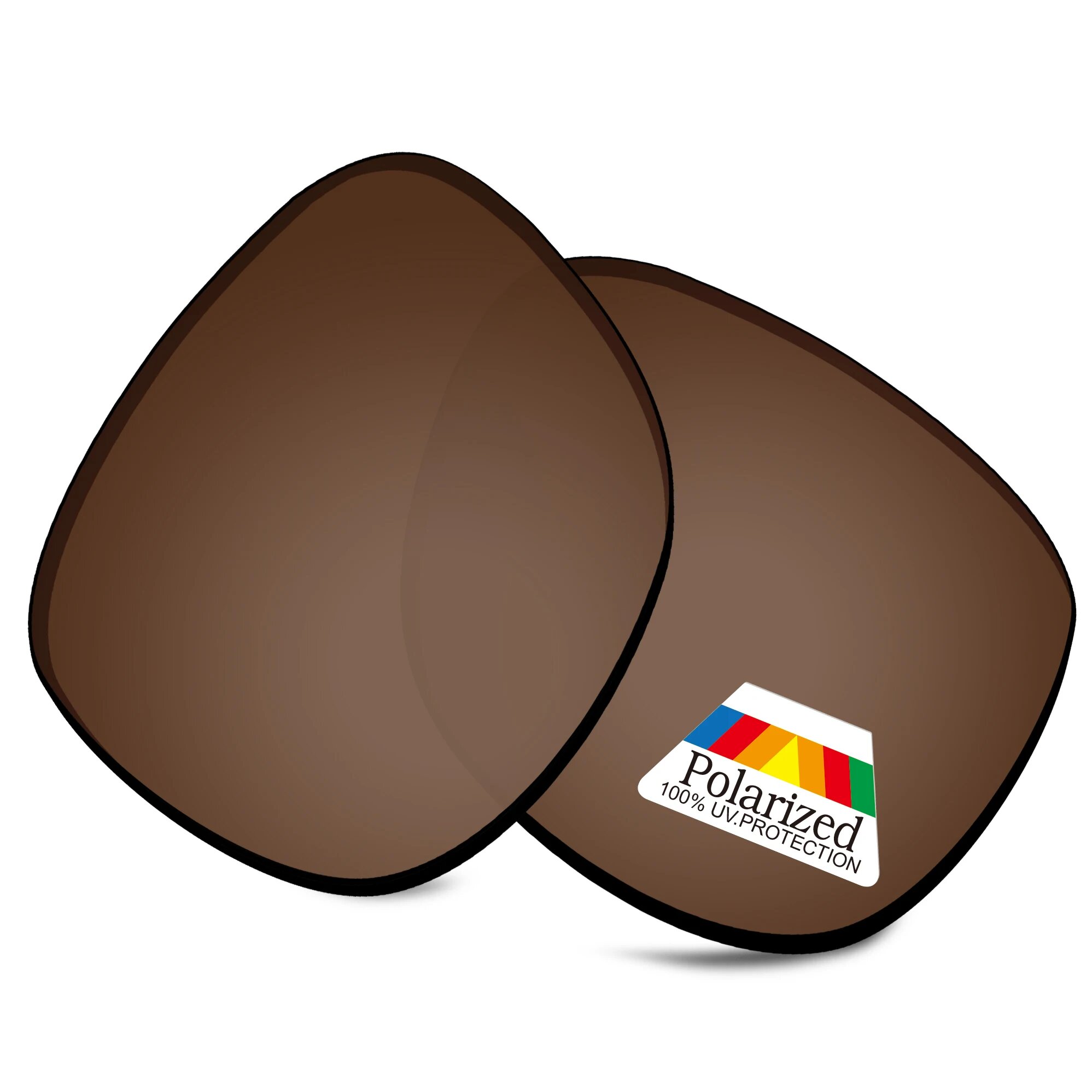 Сменные поляризационные линзы Bwake для очков RayBan Justin RB4165 Cinnamon Brown, Коричневый