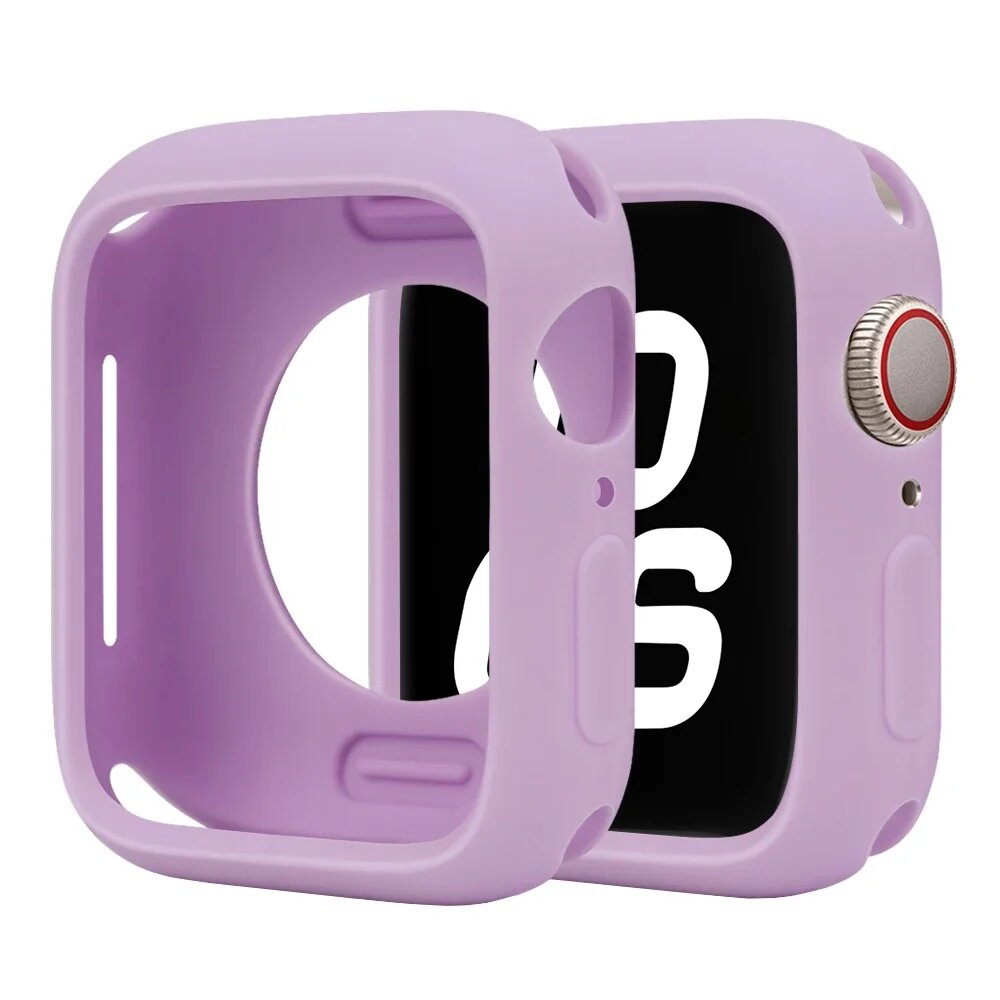 Силиконовый чехол Apple Watch Series 7 8 9 45MM lavender