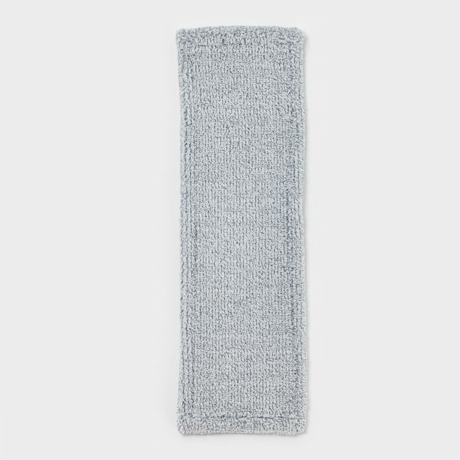 Насадка для плоской швабры, 41x12 см, микрофибра, серая, способ отжима: без отжима