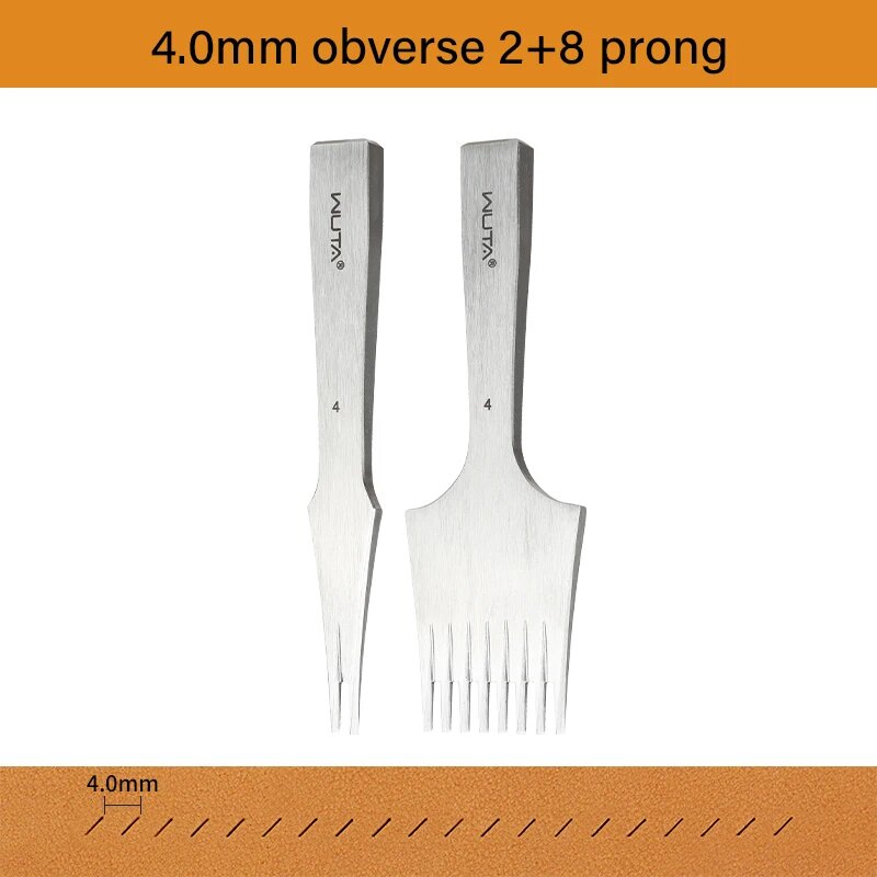 Пробойник для кожи WUTA 4.0mm Obverse 2+8 prong