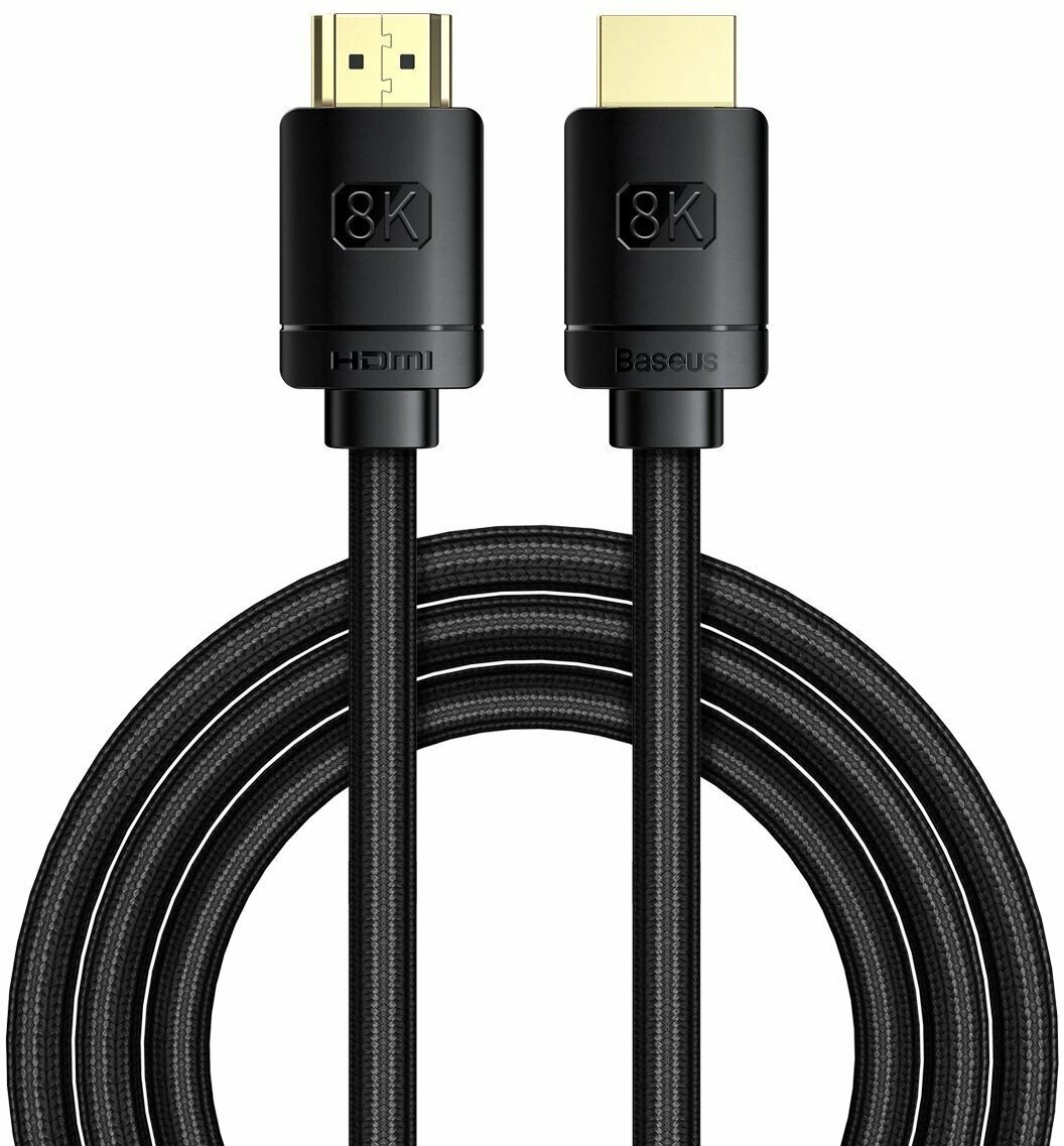 HDMI-кабель Baseus High definition Series CAKGQ-L01 HDMI 8K To HDMI 8K Adapter Cable black, длина 3 м