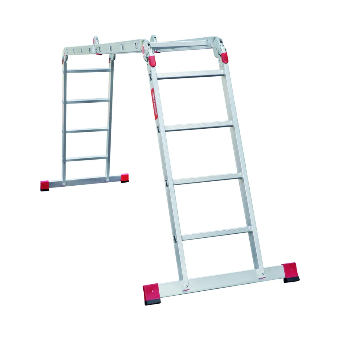 Лестница новая высота, 4 секции по 4 ступени, нагрузка до до 150 кг, серебристый