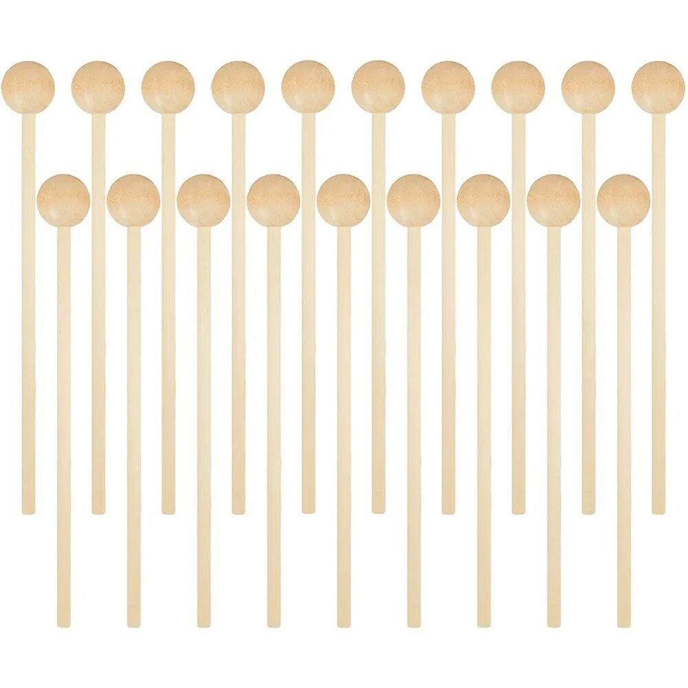 20 шт. деревянных молоточков для ударных инструментов, колотушек для ксилофона, палочек