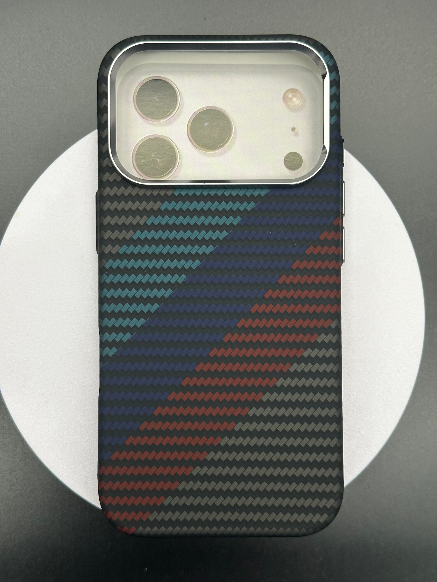 Чехол Magsafe для iPhone 17 Pro, ударопрочный, карбоновый, матовый, защита камеры