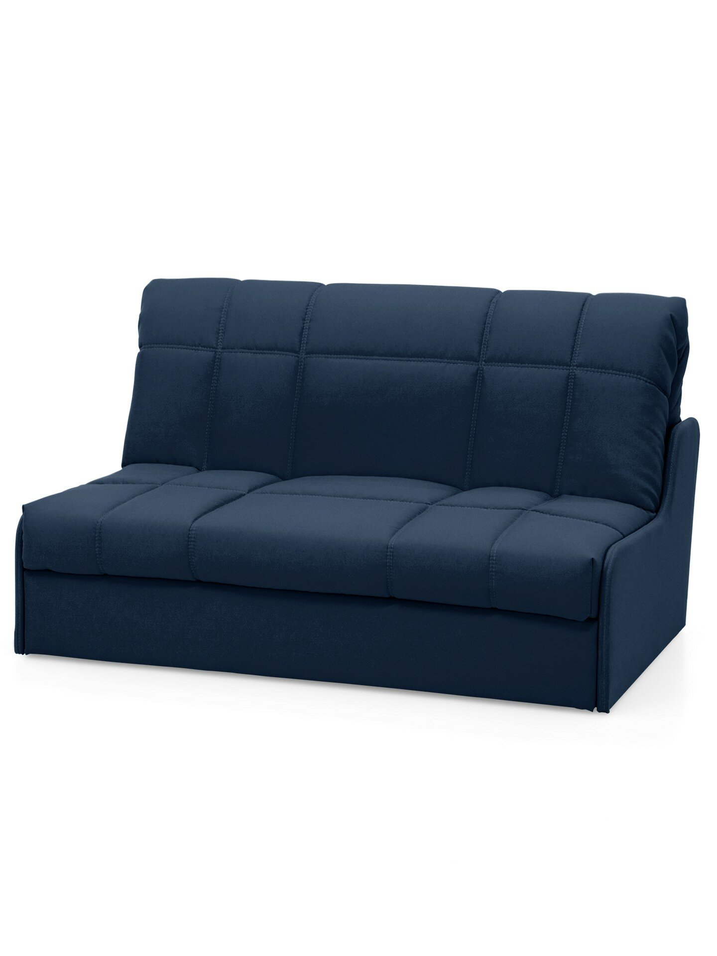 Диван Виа 8 Лайт Velutto 54 NEW 131x105x88 см, синий Велютто, аккордеон GOODFORM