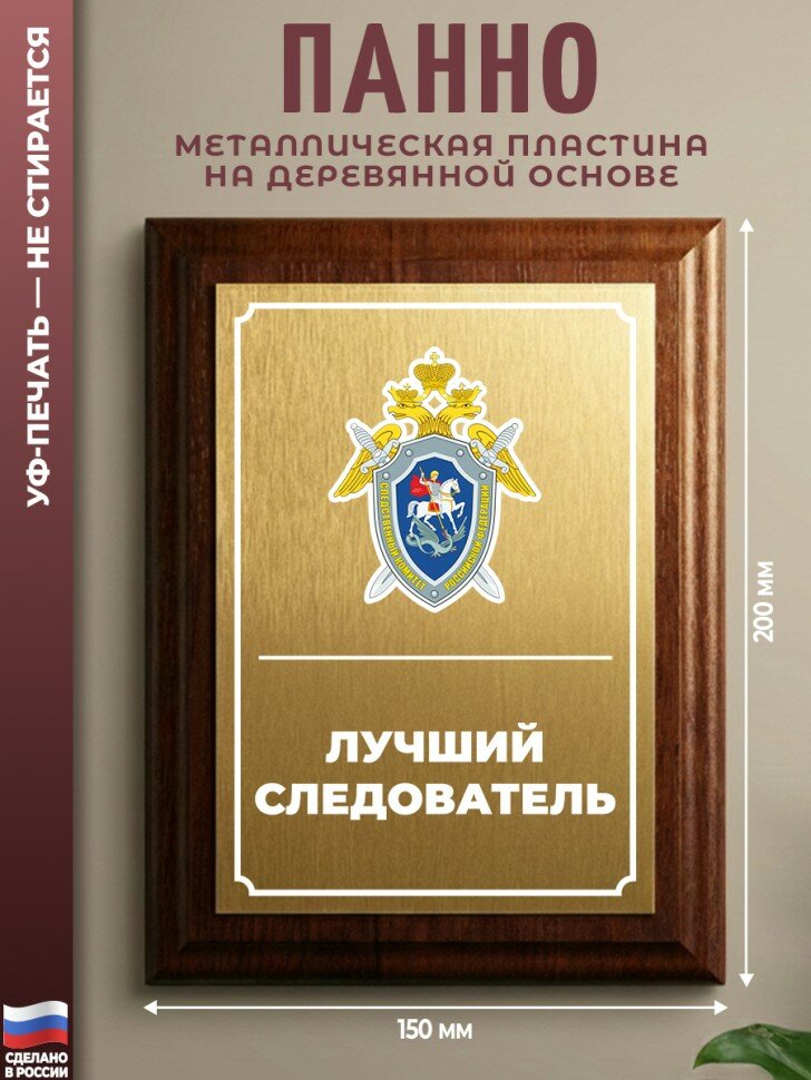 Настенный диплом "Лучший следователь"