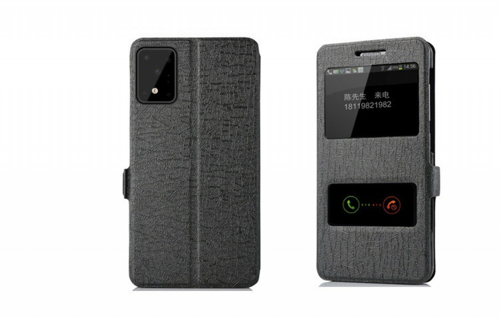 Чехол-книжка MyPads для Samsung Galaxy S20+ Plus с окном вызова и свайпом