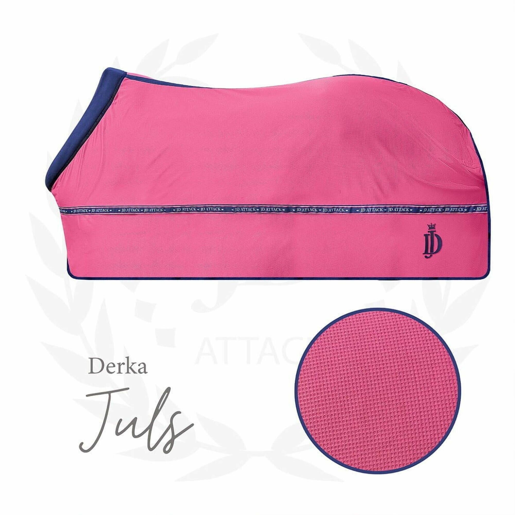 Летняя попона для лошадей JD ATTACK Juls, Decathlon, Цвет: Розовый, Размер: 165 см