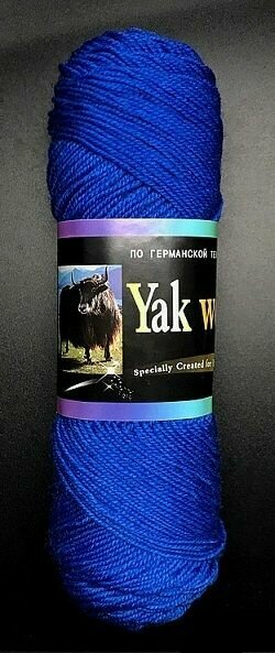 Пряжа Color City Yak Wool 313 (5 мотков по 100г/430м) яркий василёк